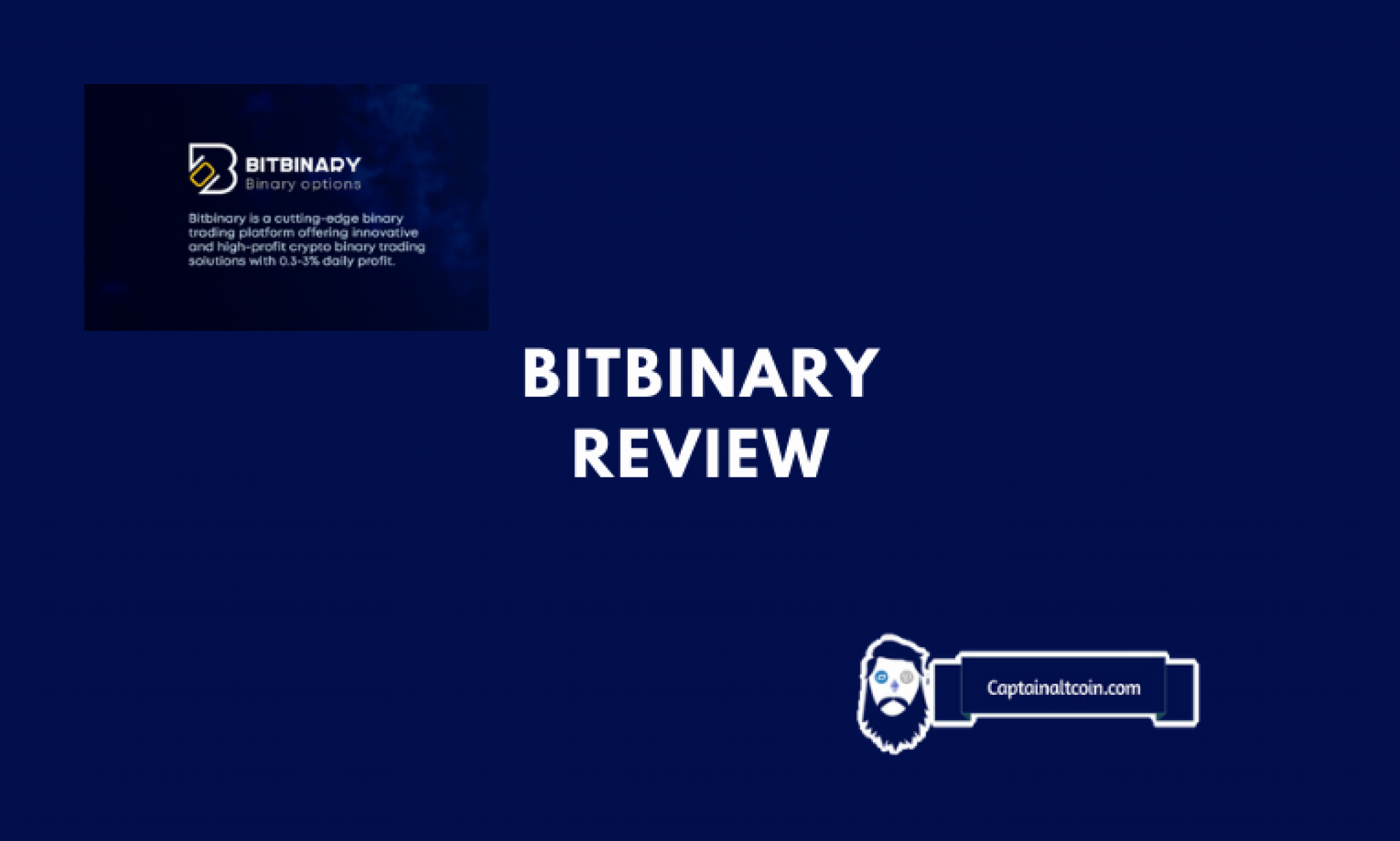 BitBinary: A new vision of Crypto Binary Options Trading; from 0.3 – 3% daily profit ...
