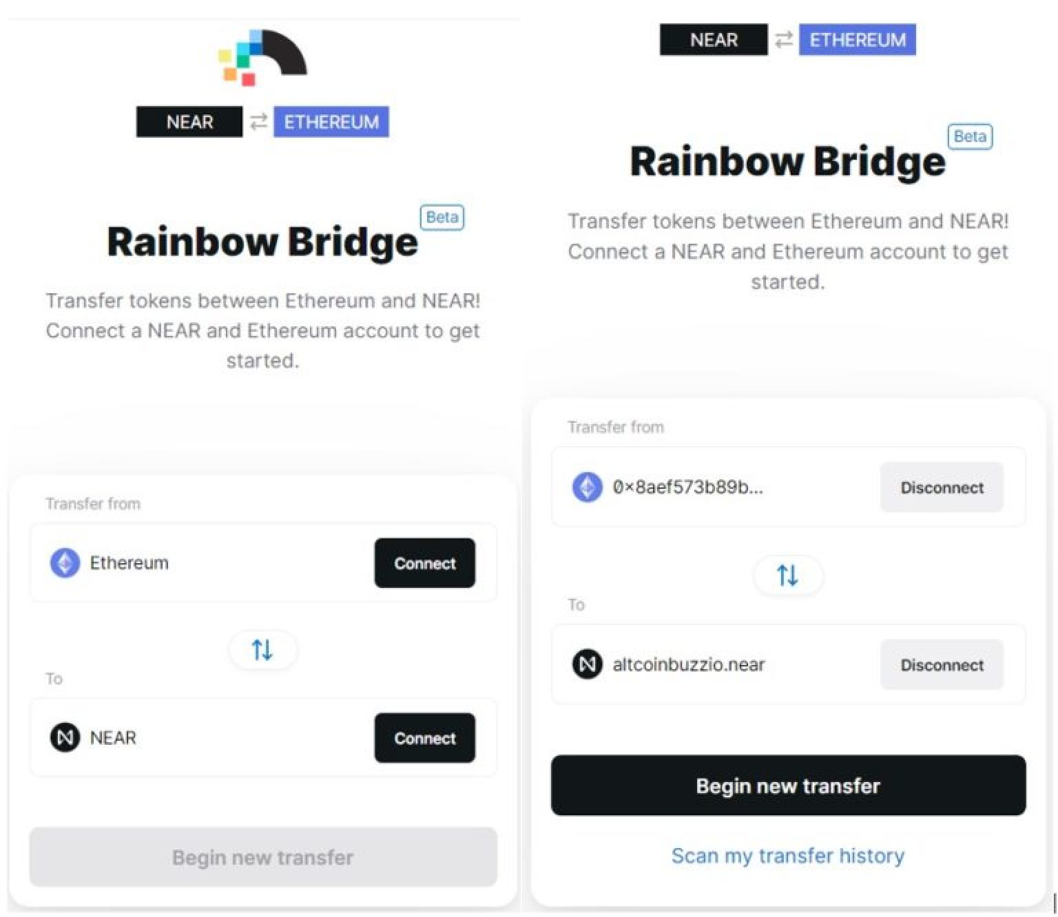 HOW TO BRIDGE COINS TO NEAR PROTOCOL