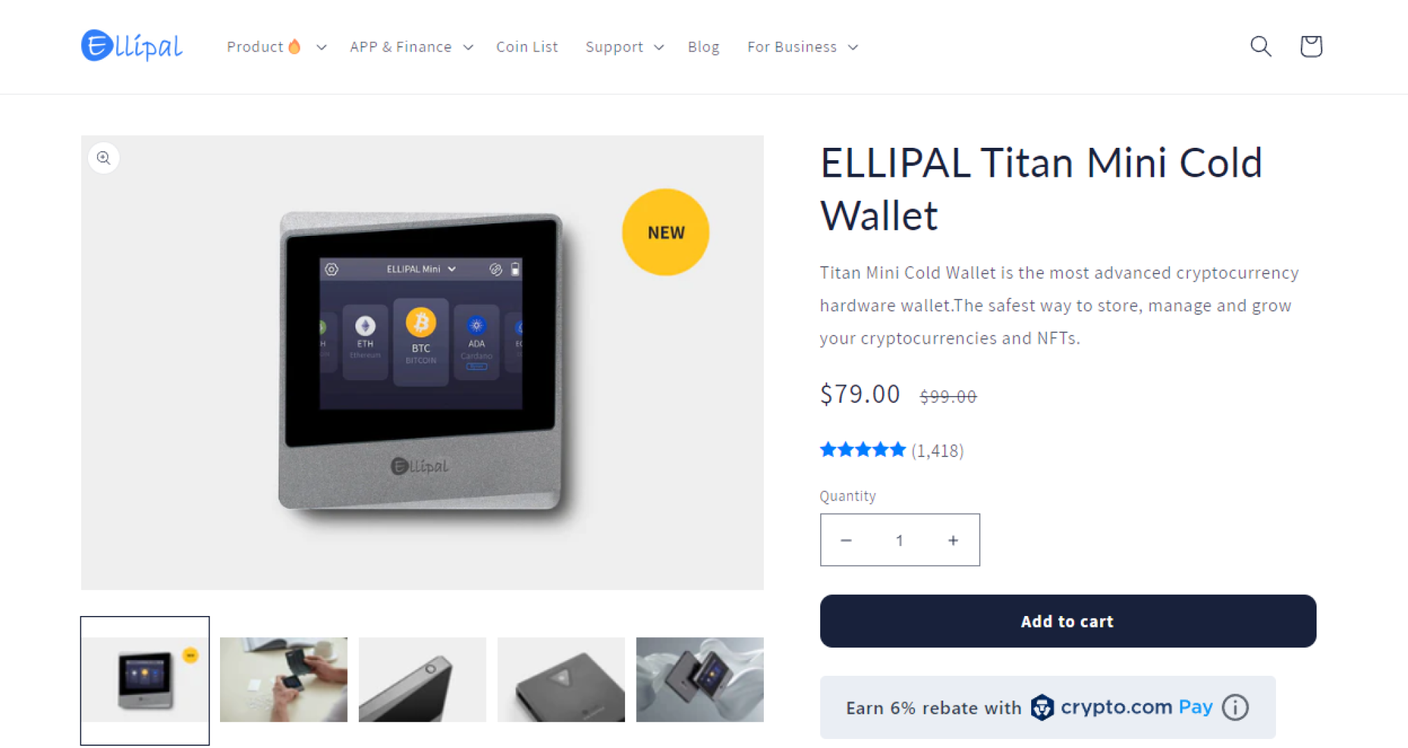 Ellipal Titan Mini Review - Pros & Cons, Price, Supported Coins ...