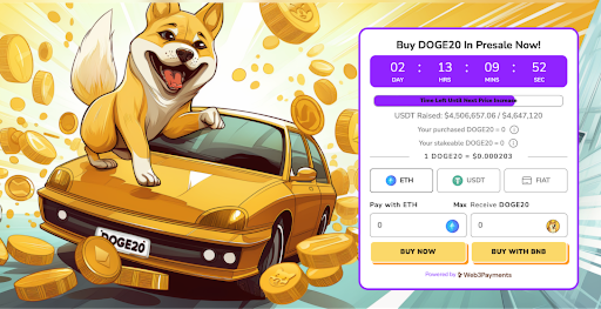 DOGE Climbs 18% As Viral Presale of Dogecoin20 Hits $4.5M in Less Than ...
